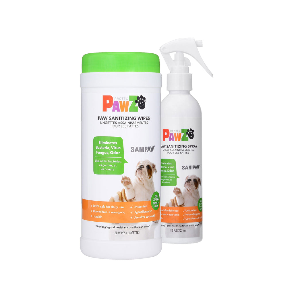PawZ SANIPAW® Daily Paw Spray & Wipes – PawzDogBoots